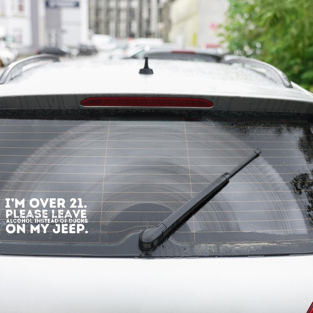 I'm Over 21 UV DTF Sticker: Alcohol Instead of Ducks - Etsy