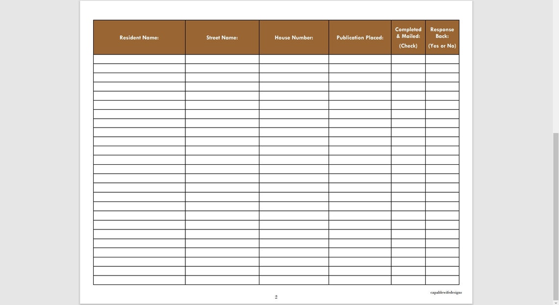 JW Territory Log-letter Writing-bible Design - Etsy