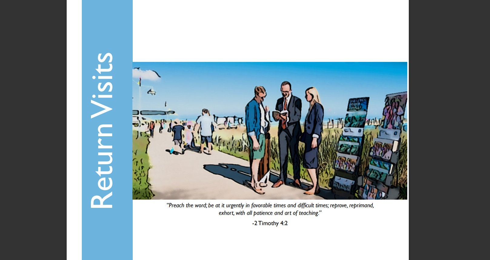 JW Return Visit Book-cartoon Illustrations - Etsy