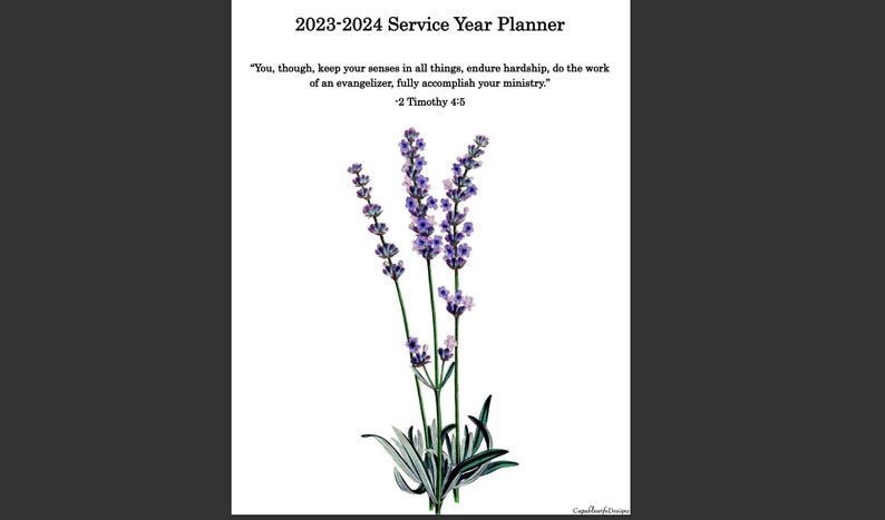 2023-2024 JW Service Planner-purple - Etsy