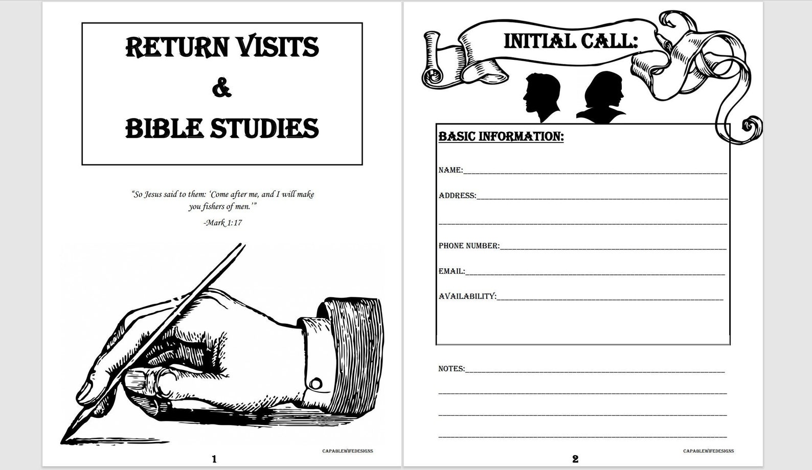 JW Return Visit Book- Vintage - Etsy