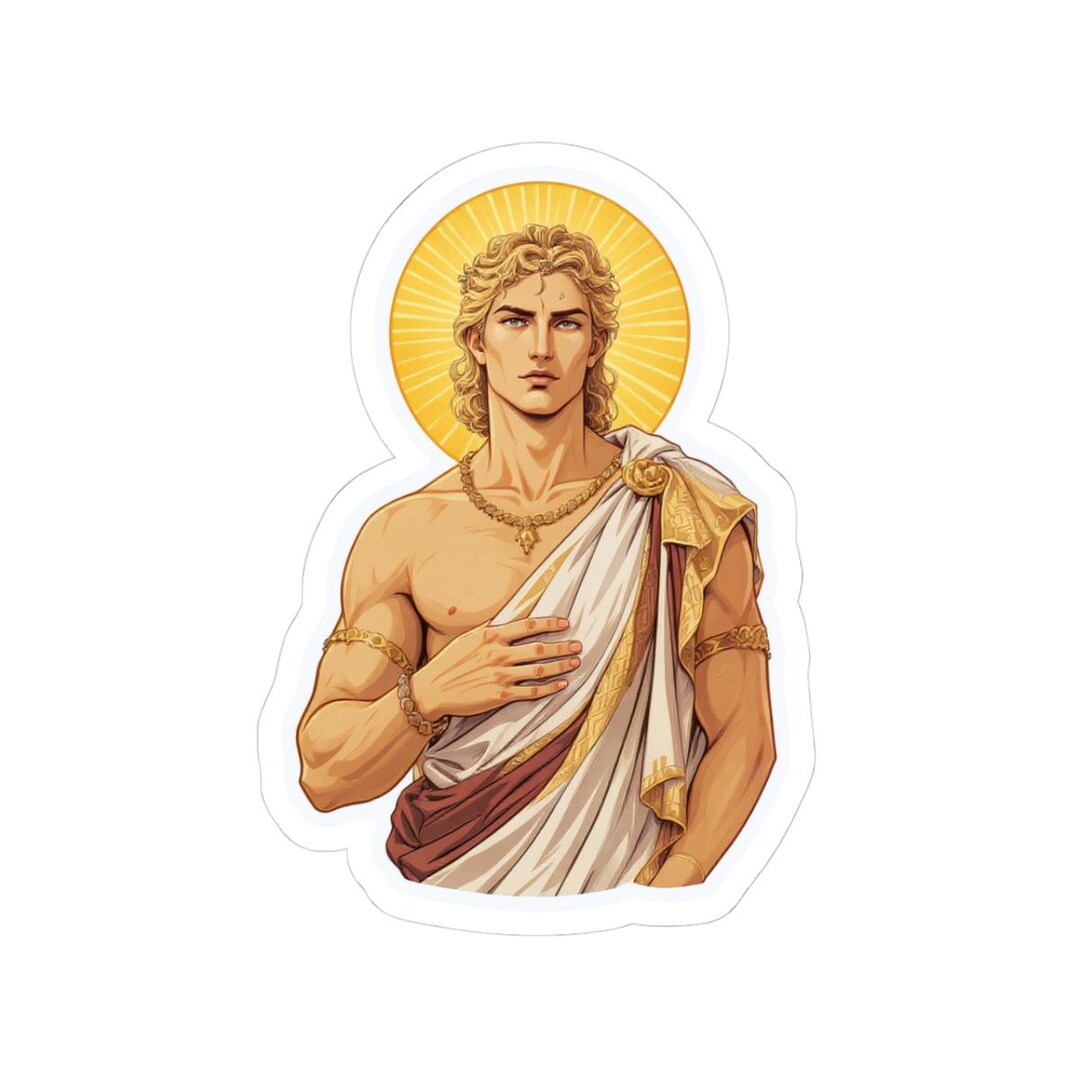 Apollo God Sticker | Kiss-cut Vinyl Sticker, Classical Mythology Decal ...
