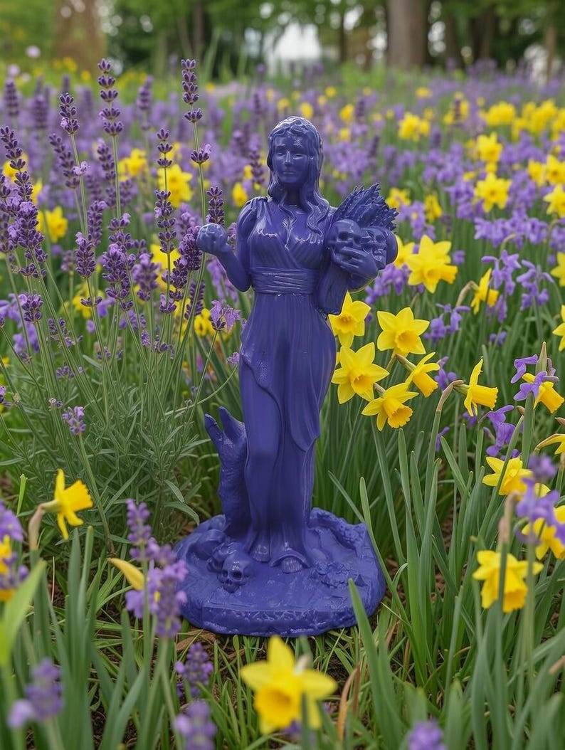 Persephone Resin Statue, Queen of the Underworld, Altar Decor - Etsy