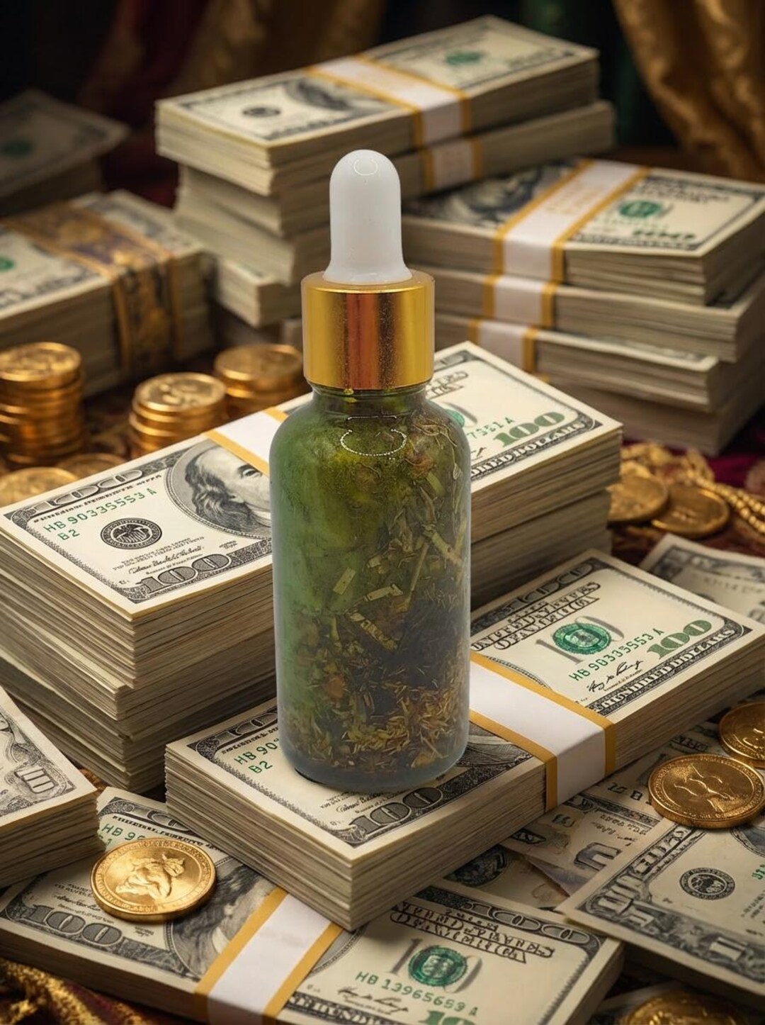 Money Drawing Oil, Ritual Anointing Herbs - Etsy