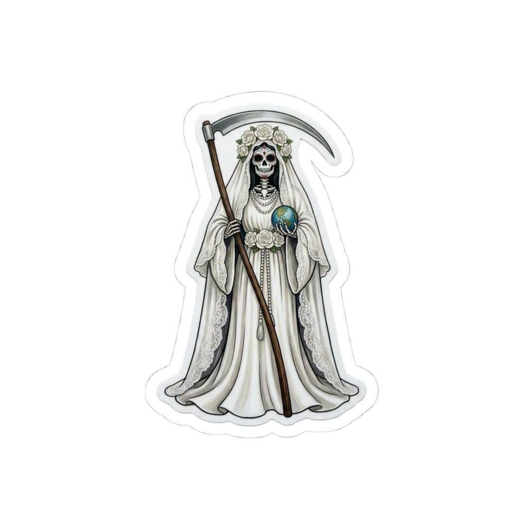 Santa Muerte, Holy Death, Santa Muerte Sticker, Holy Death Sticker - Etsy