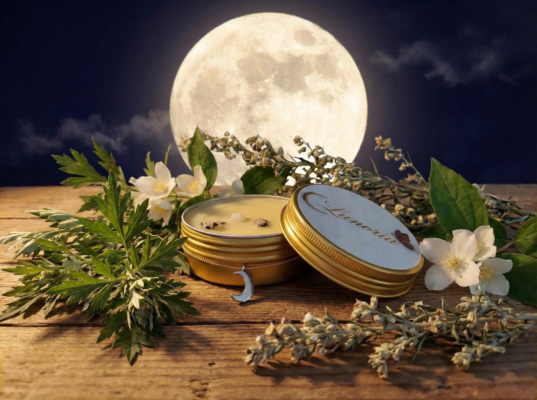 Lunar Balm, Full Moon Balm, Full Moon, Moon Water, Moonstone - Etsy