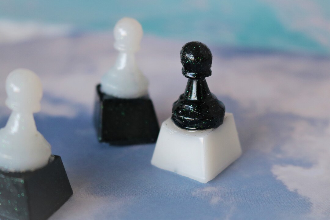 Chess Pawn Keycap Black & White - Etsy