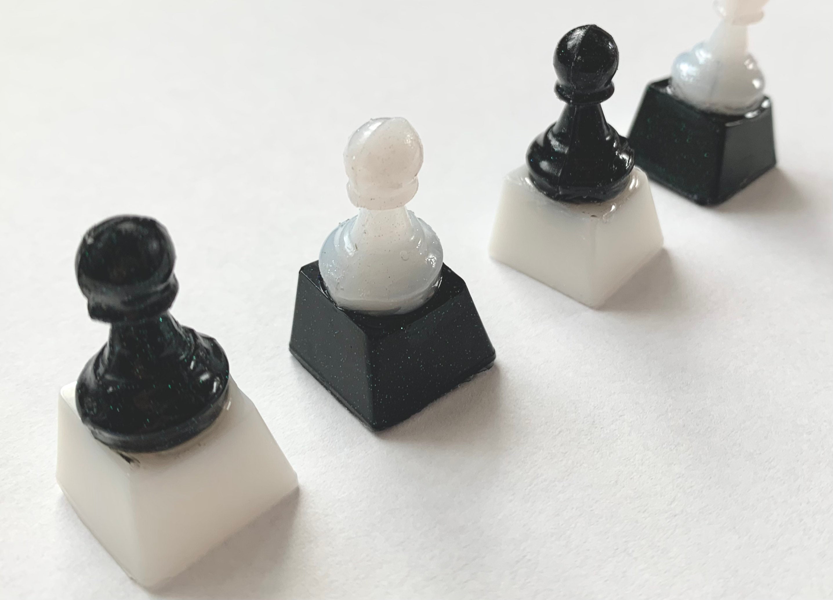 Chess Pawn Keycap Black & White - Etsy