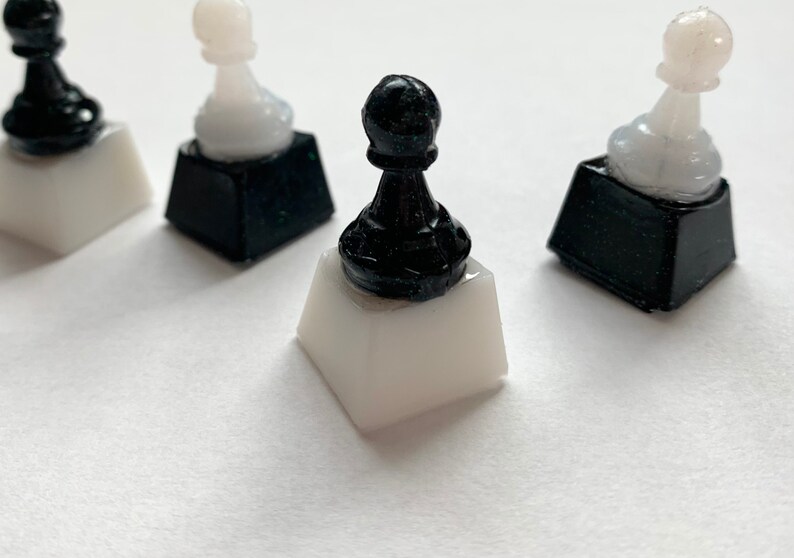 Chess Pawn Keycap Black & White - Etsy