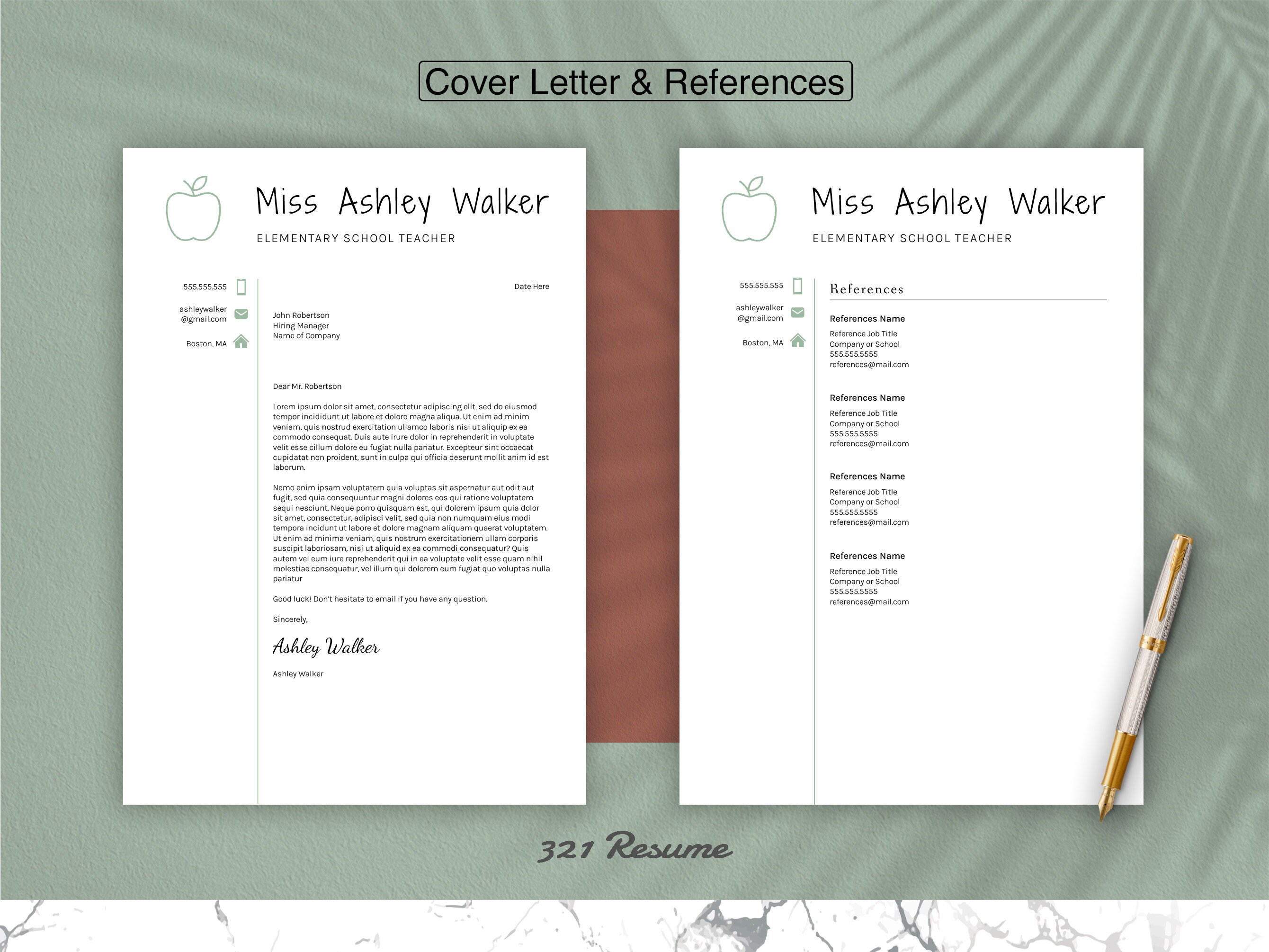 Teacher Resume Template Word Google Docs Pages. Teaching Resume Cv ...