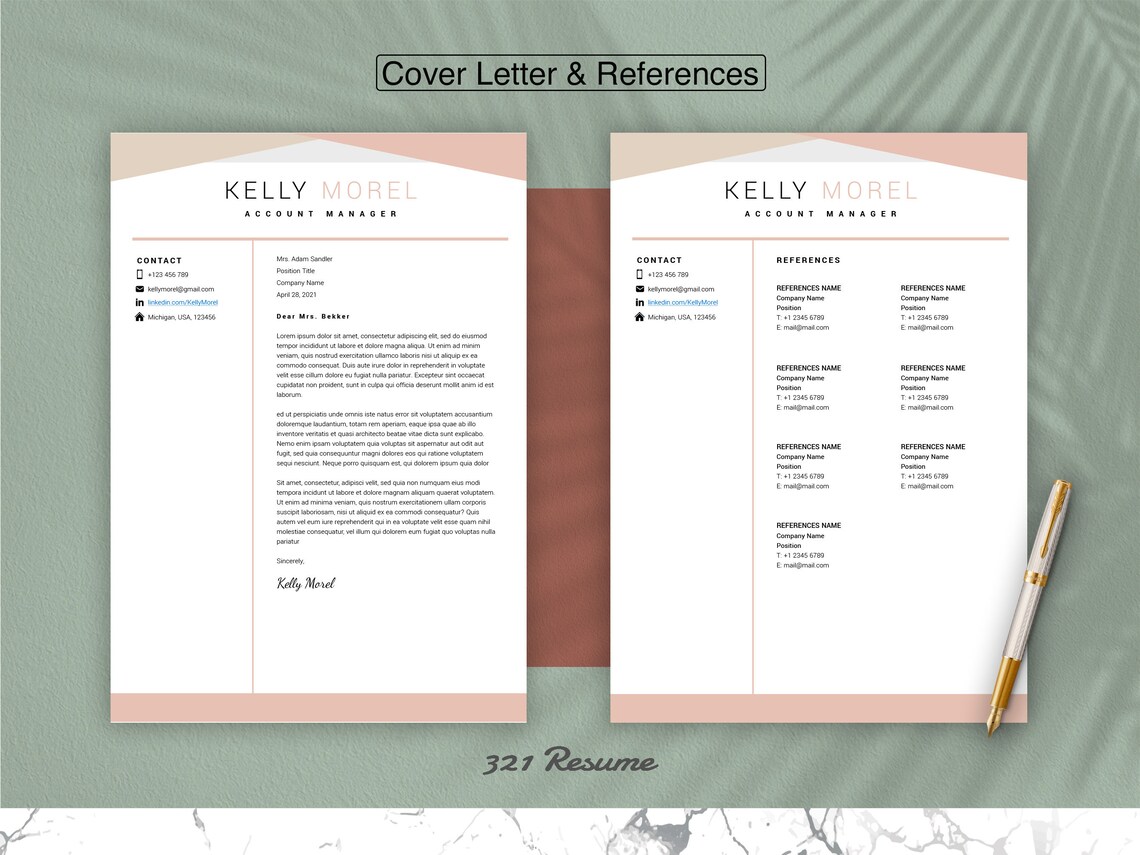 Colorful Resume Template. Creative Resume Template for Word, Google ...