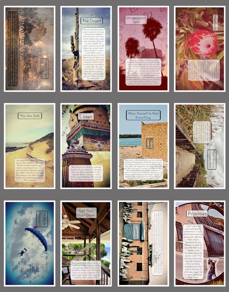 The Ladder, 110-card Oracle Deck With Written Messages for Mental ...