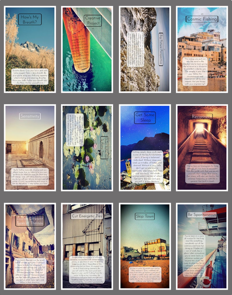 The Ladder, 110-card Oracle Deck With Written Messages for Mental ...