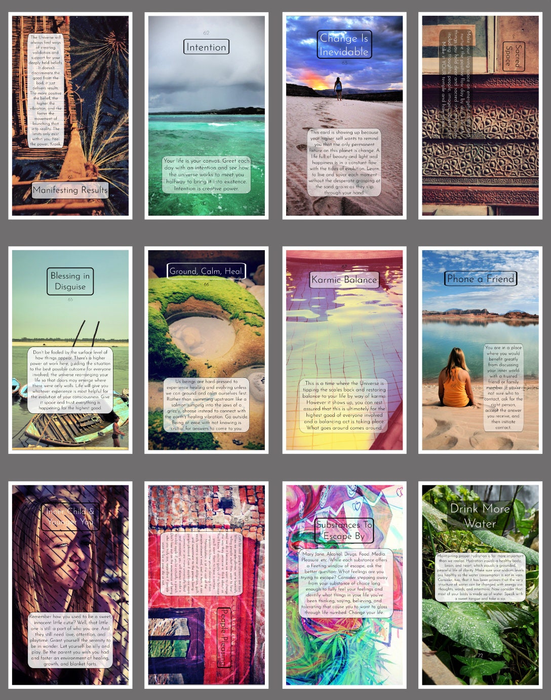 The Ladder, 110-card Oracle Deck With Written Messages for Mental ...