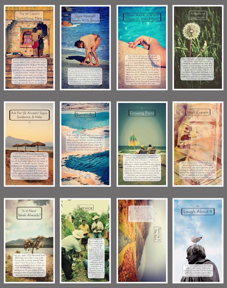 The Ladder, 110-card Oracle Deck With Written Messages for Mental ...