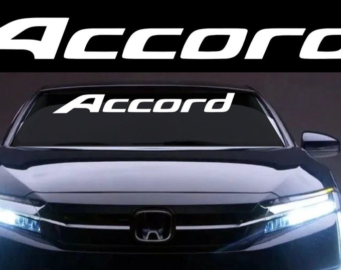 HONDA ACCORD Windshield Banner Vinyl Sport Decal Sticker - Etsy