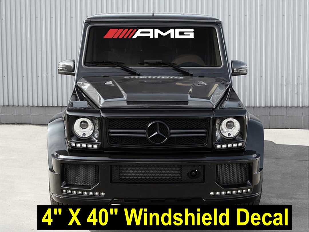 Free Shipping !! AMG 2 Color High Quality Windshield Decal LOOKS GREAT ...