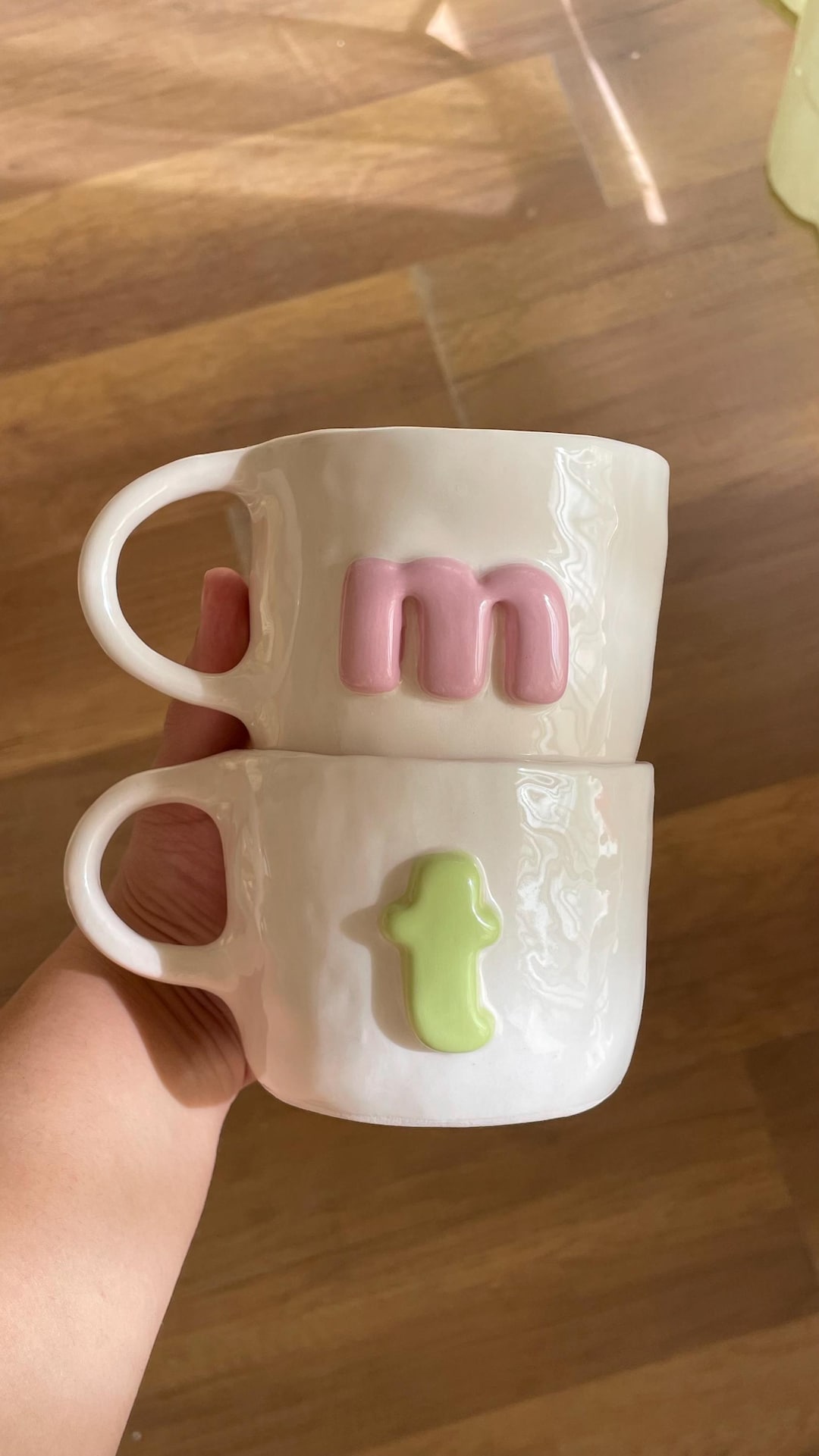 Handmade Letter Mug | Mug With Initials, Unique Coffee Mug (250 Ml) - Etsy