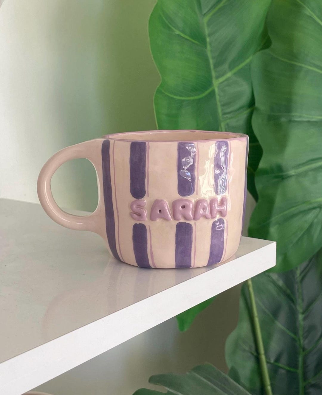 Handmade Mug With Names | Personalized Gift, Letter Mug, Mug With ...