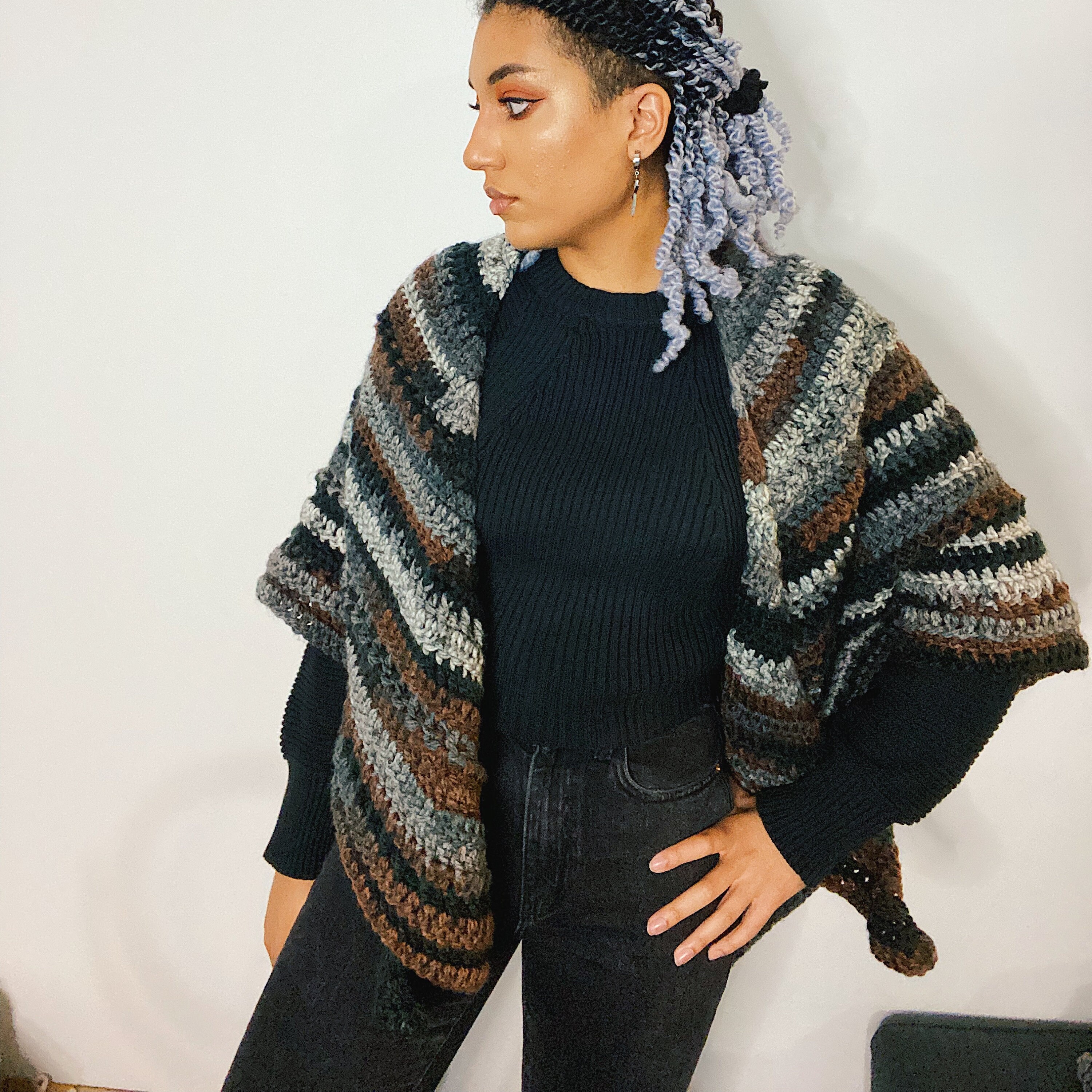 The Forest Walker Shawl *PATTERN* Triangle Crochet Shawl - Instant ...