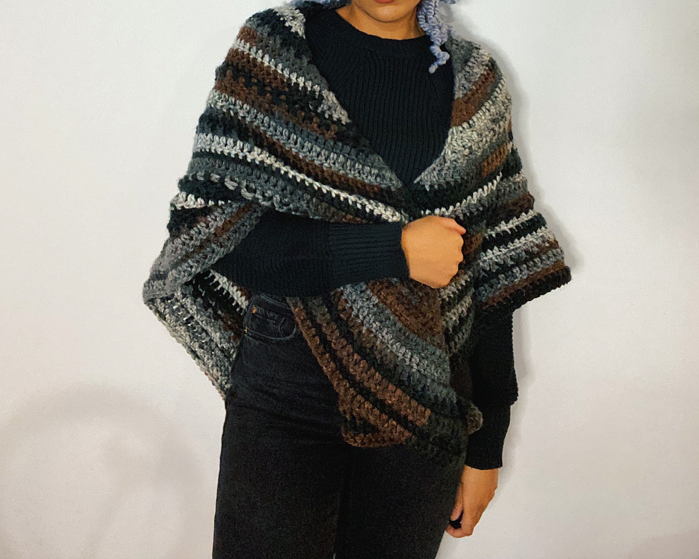 The Forest Walker Shawl *PATTERN* Triangle Crochet Shawl - Instant ...