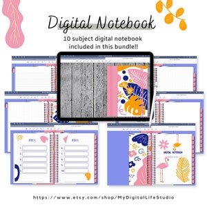 Digital Planner Bundle - Financial Planner, Digital Notebook, Digital ...