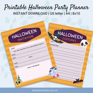Printable Halloween Planner | Party Planner | Weekly | Monthly | Daily ...