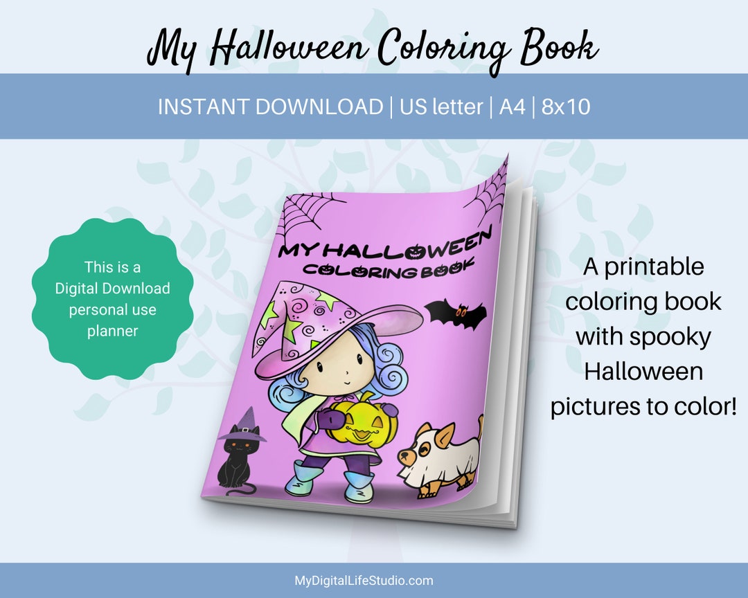 Printable Halloween Coloring Book | Cute Halloween Images | Ghost ...
