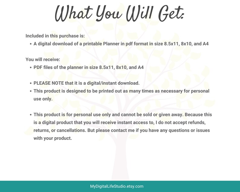 Printable Lemon Themed 2024 and 2025 Planner | Dated | Weekly | Monthly ...