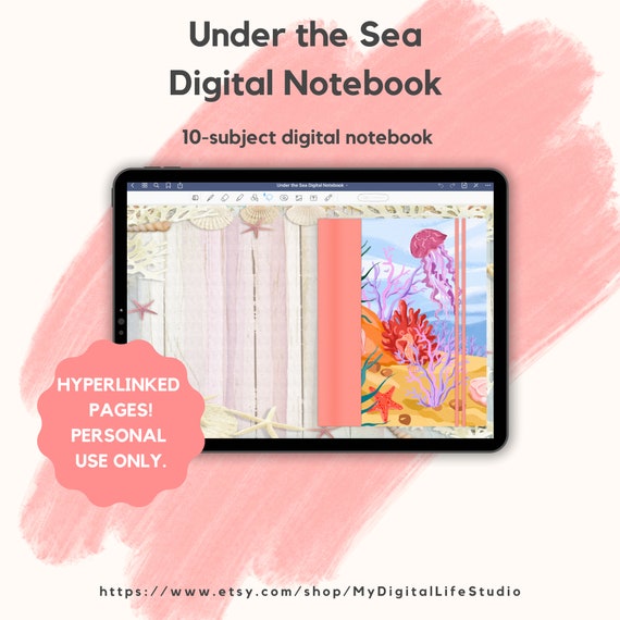 Under the Sea Digital Notebook Use With Goodnotes - Etsy