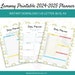 Printable Lemon Themed 2024 and 2025 Planner | Dated | Weekly | Monthly ...