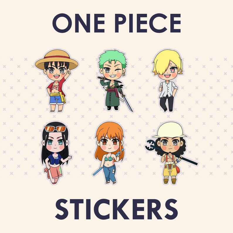 One Piece Stickers - Etsy