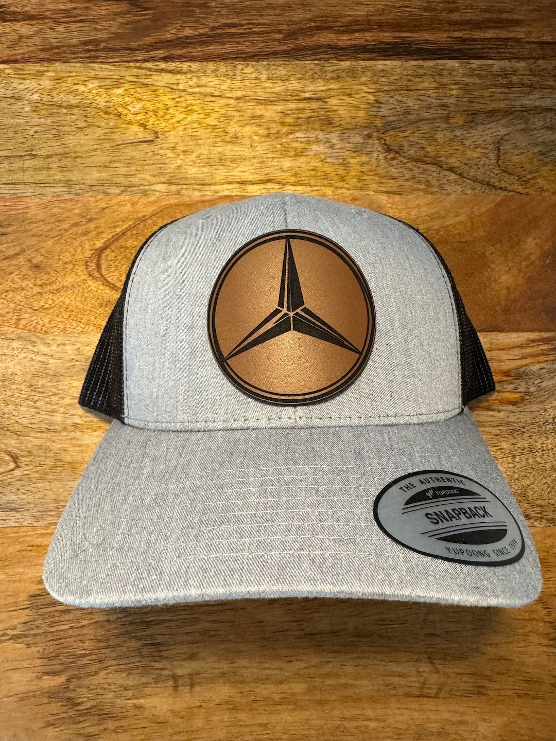Mercedes Benz Trucker Custom Car Hat Custom Made Leather Patch Trucker ...