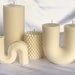 Modern Candle U Shaped Candle S Shaped Candle Pearl Candle - Etsy