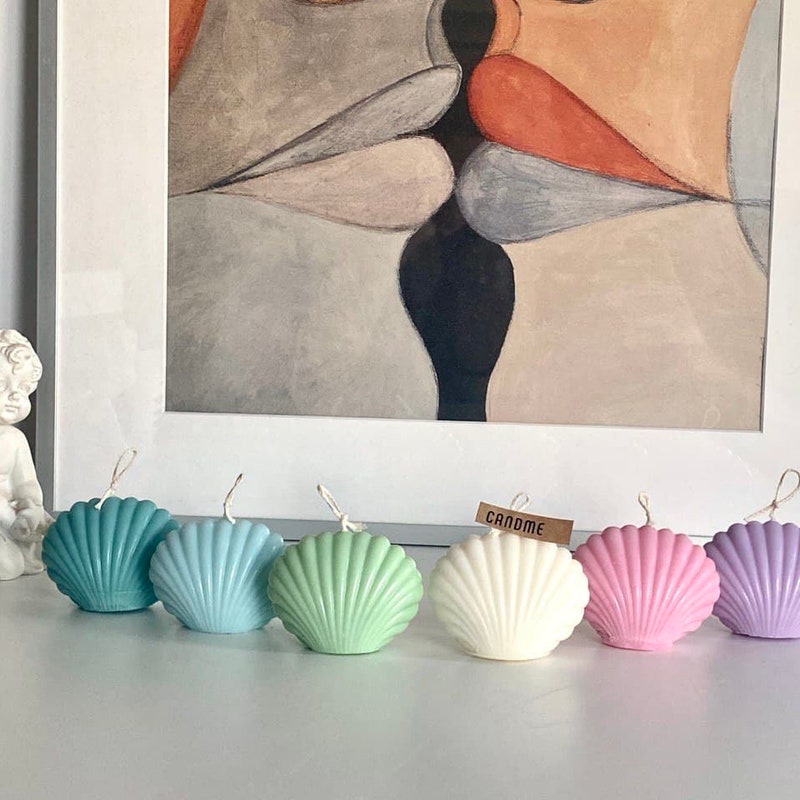 Shell Candle - Etsy