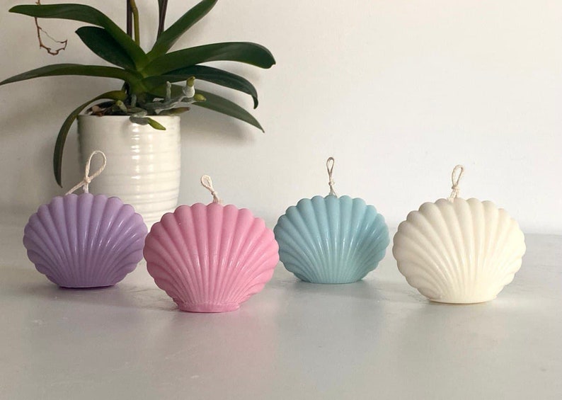 Sea Shell Candle Shell Soy Wax Candles Gift Candle Handmade - Etsy