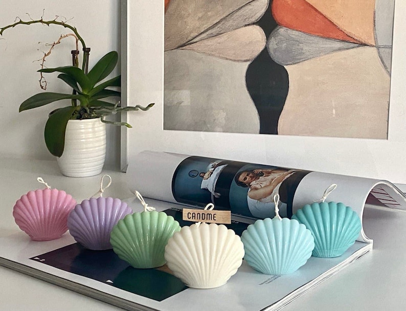Sea Shell Candle Shell Soy Wax Candles Gift Candle Handmade - Etsy