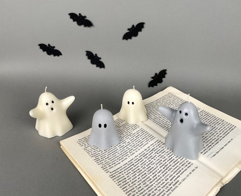 Cute Ghost Candle Halloween Candle Gothic Home Decor - Etsy