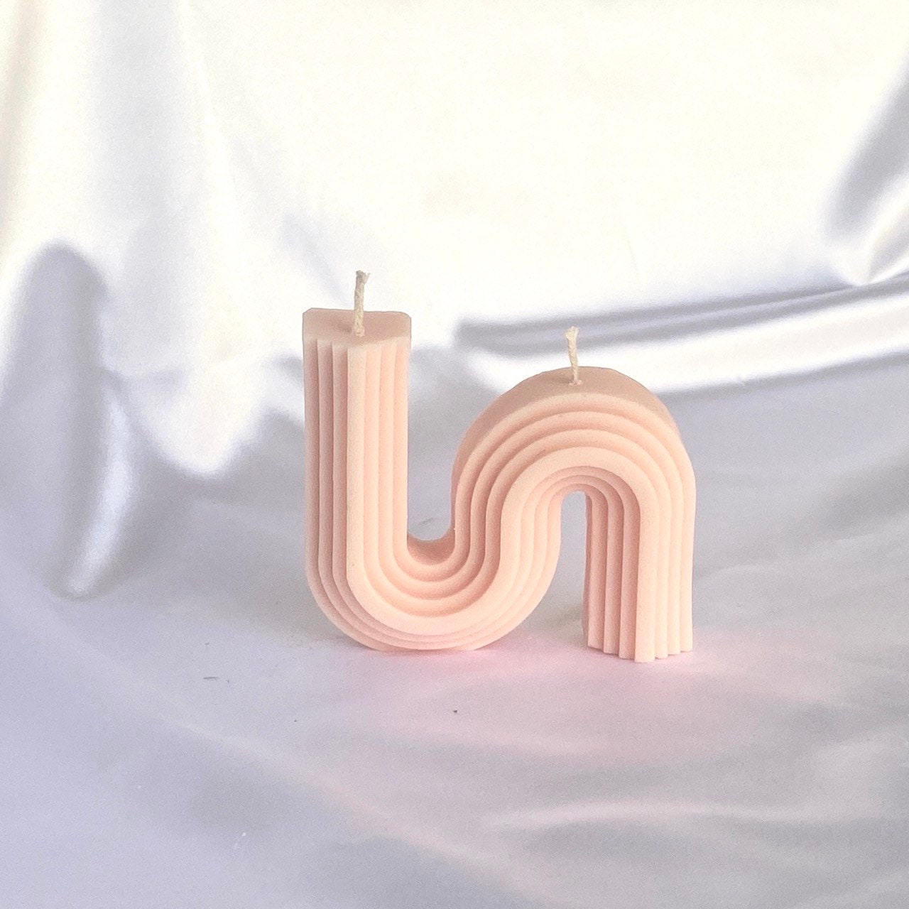 Modern Candle S Shaped Candle Geometric Candle Aesthetic - Etsy