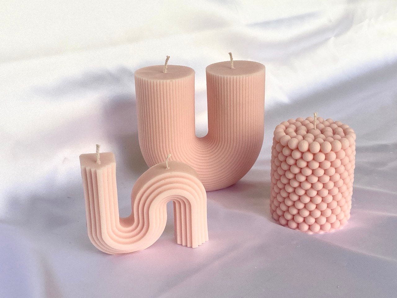 Modern Candle U Shaped Candle S Shaped Candle Pearl Candle - Etsy