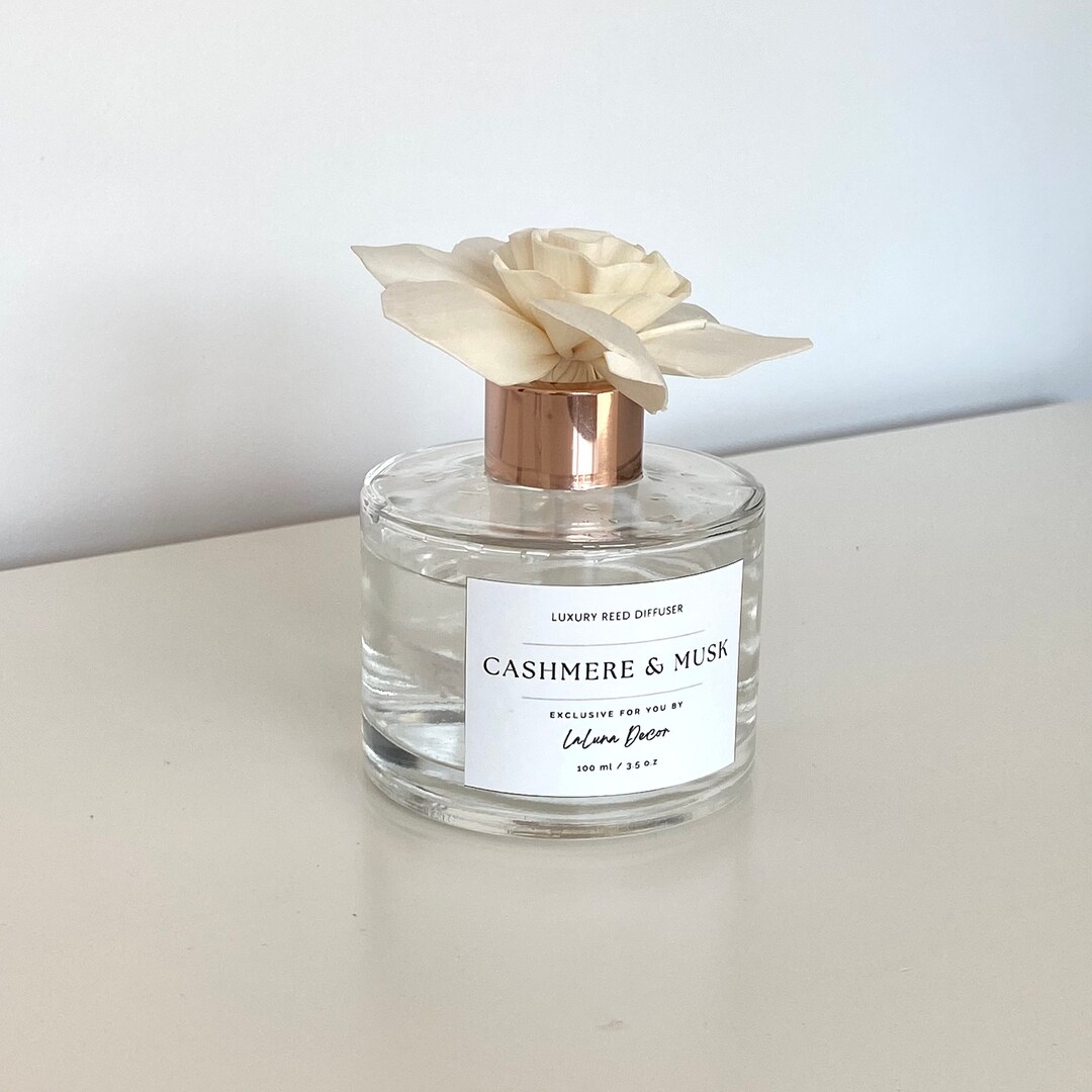 Flower Reed Diffuser, REED DIFFUSER Bottle With Sticks, Diffuser Oil ...