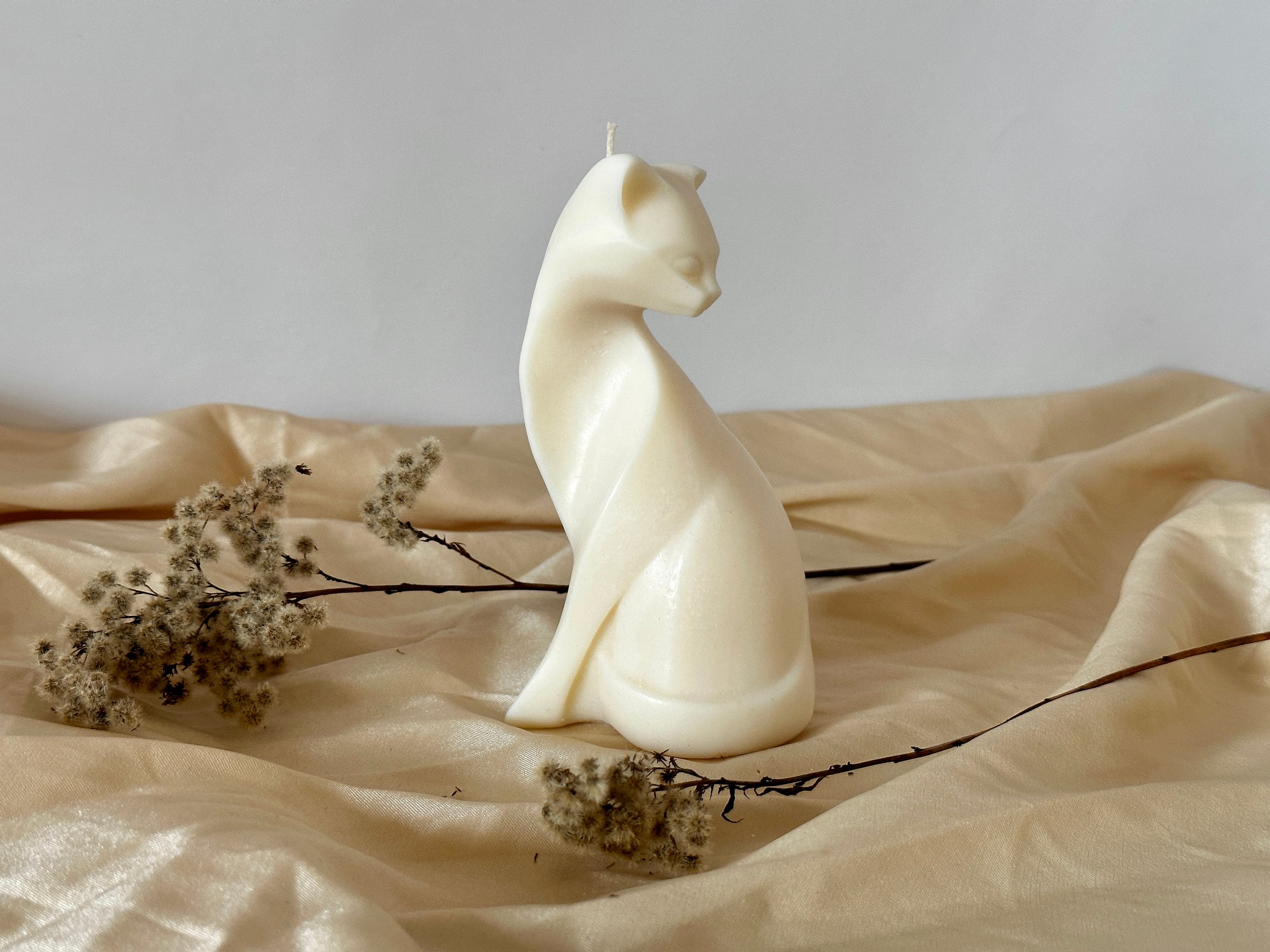 Cat Candle, Cute Cat Candle, Big Cat Candle, Cat Lover Gift, Kitty ...
