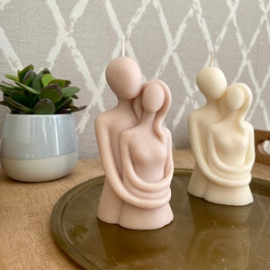 Couple Candle, HUG Candle, Lovers Soy Candle, Valentines Day Gift ...