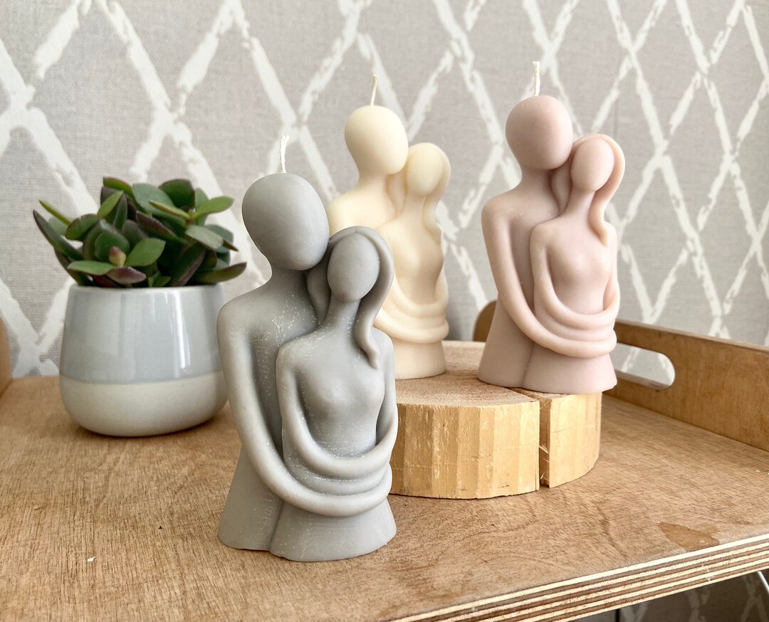 Couple Candle, HUG Candle, Lovers Soy Candle, Valentines Day Gift ...