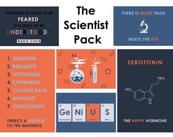 The Mathematician Poster Pack palette 2 - Etsy