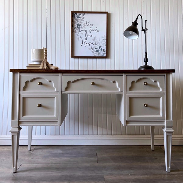Painted Desk - Etsy