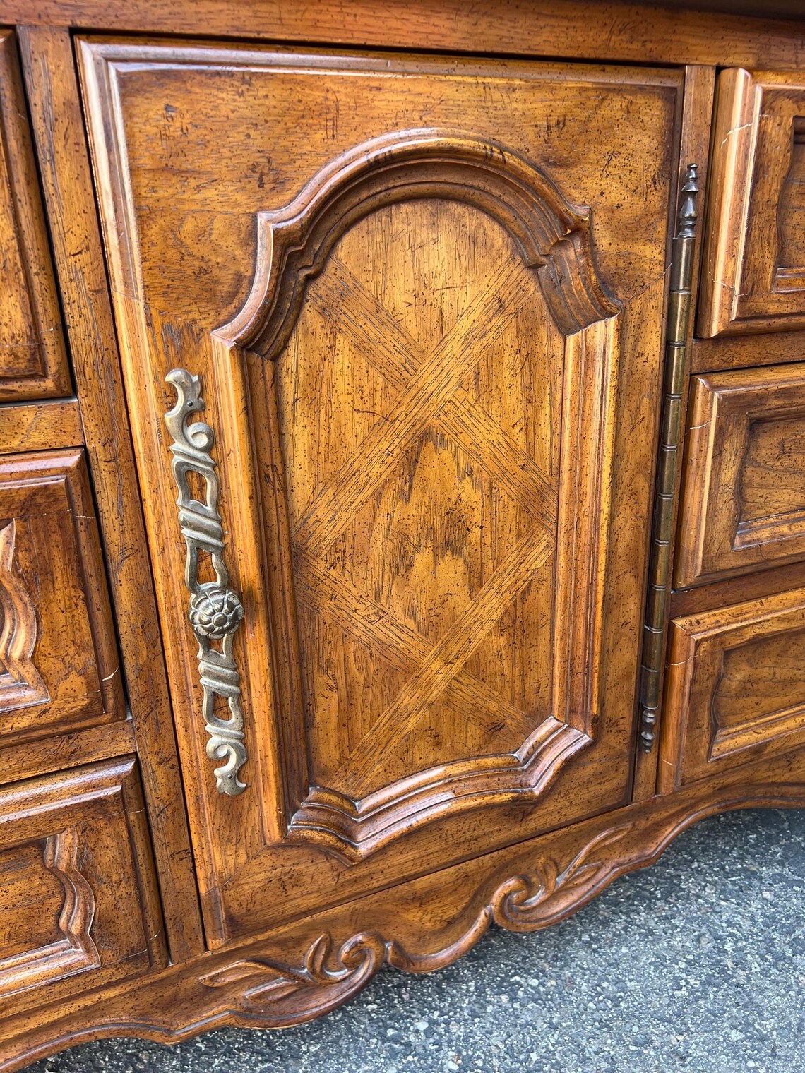 Vintage French Provincial Country Farmhouse Bedroom Furniture Dresser ...