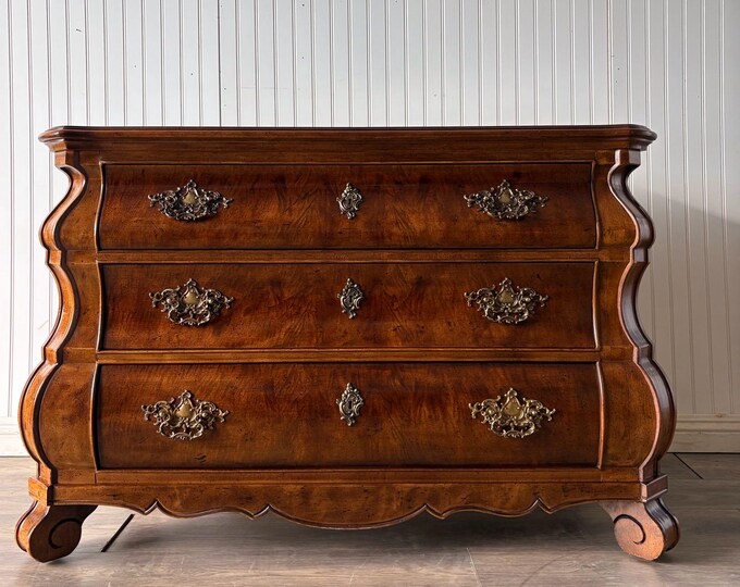 Henredon Bombay Burl Wood French Provincial Country Cottage Farmhouse ...