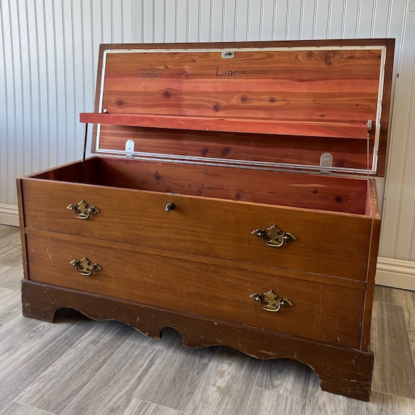 Painted Cedar Chest - Etsy