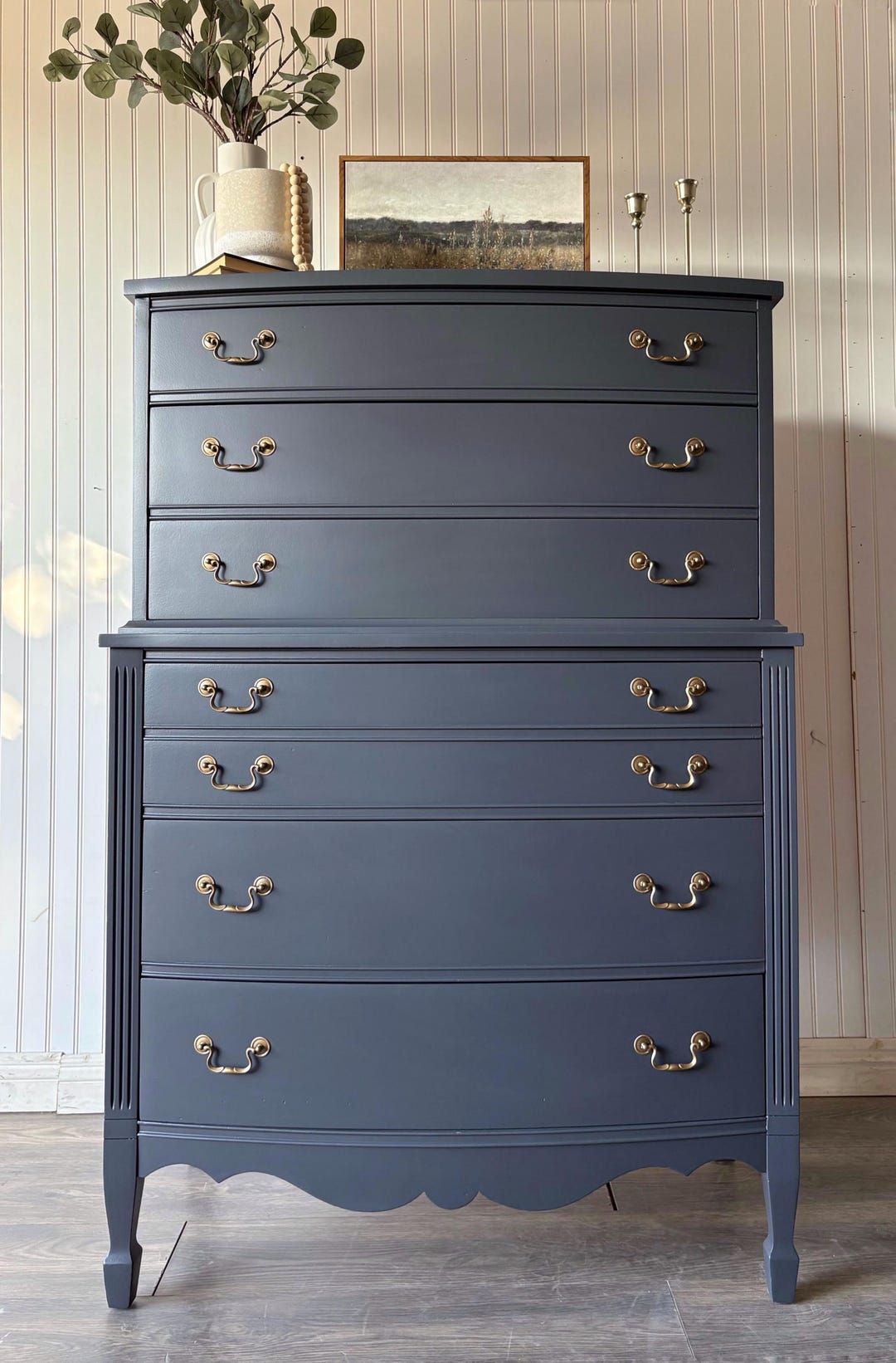 SOLD • Dixie Modern 6 Drawer Dresser Tallboy Chest of Drawers Solid ...